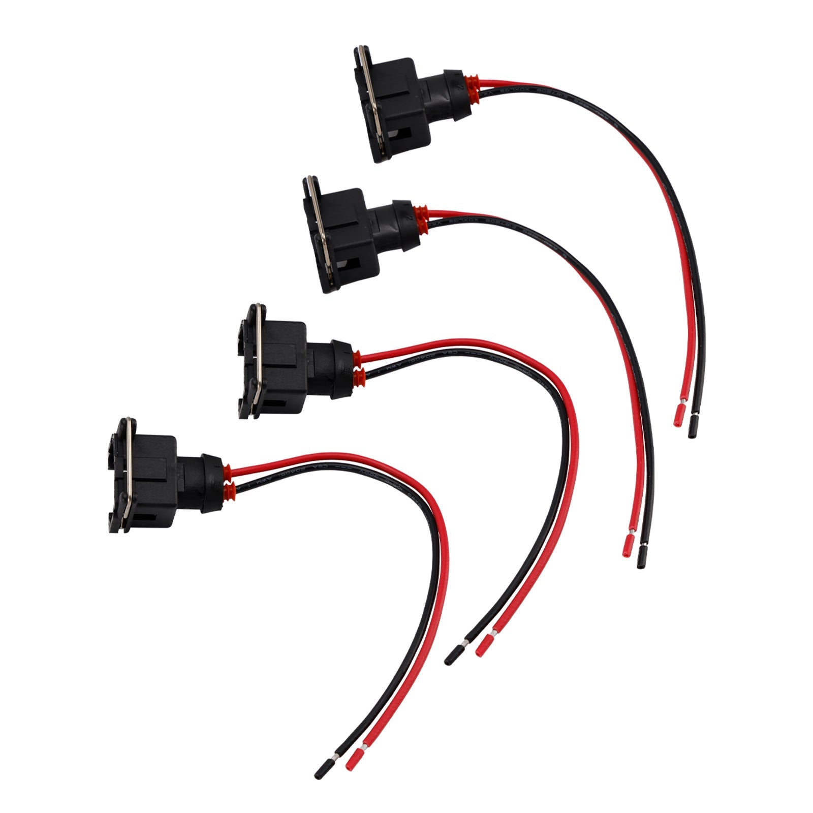 4-EV1 Fuel Injector Connector Plug Clip Pigtail Quick Disconnect Fit D