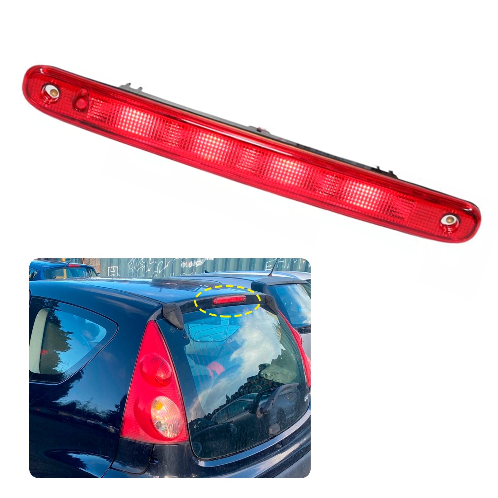 Rear High Level Red Third Stop Brake Light For Citroen C1 For Peugeot