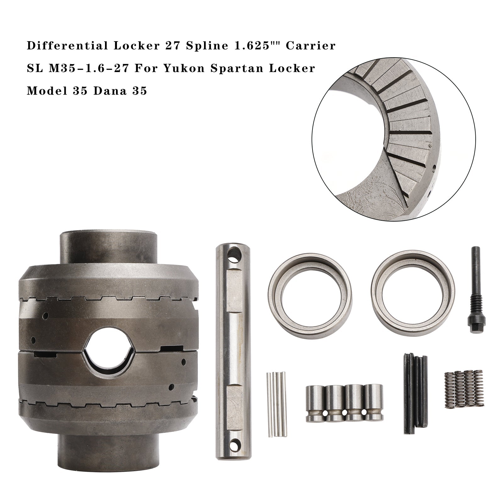 Differential Locker 27 Spline 1.625" Carrier SL M35-1.6-27 For Yukon S