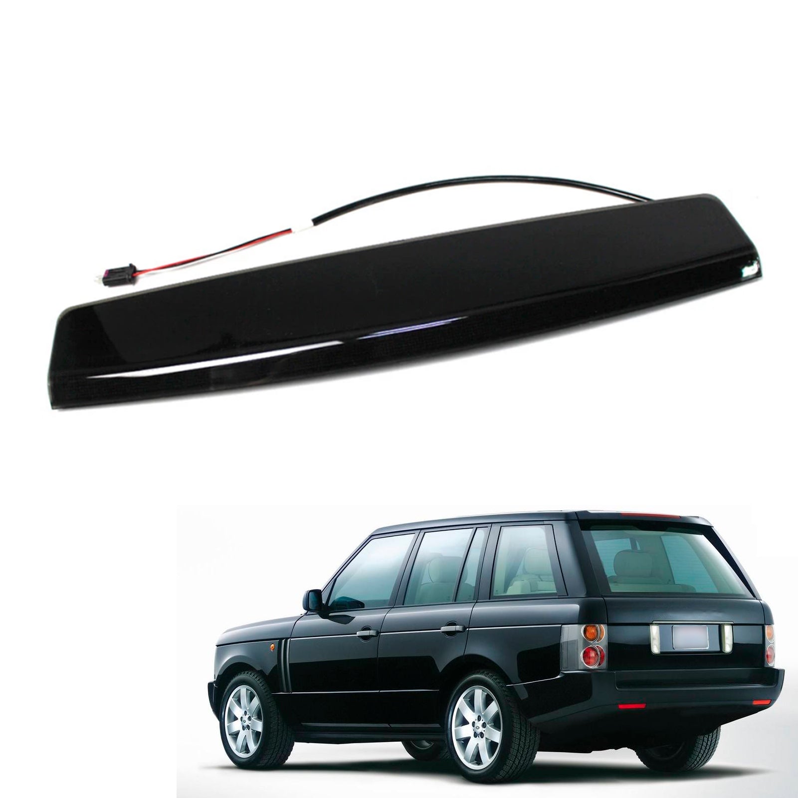 High Mount Stop Light Brake Lamp Black XFG000040 For Land Rover Range