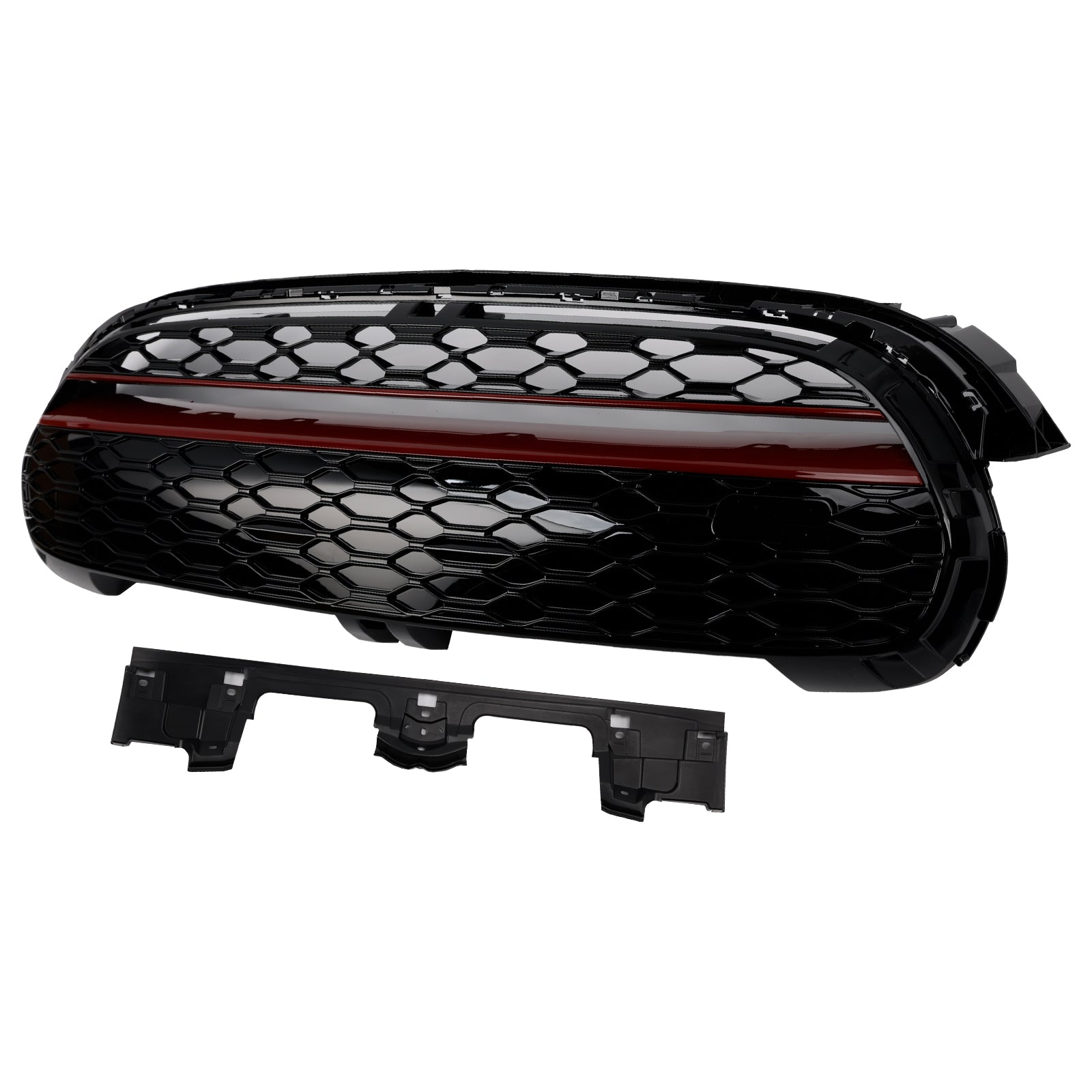 GP-Style Gloss Black Red Trim Front Grille Fit Mini Cooper F55 F56 F57