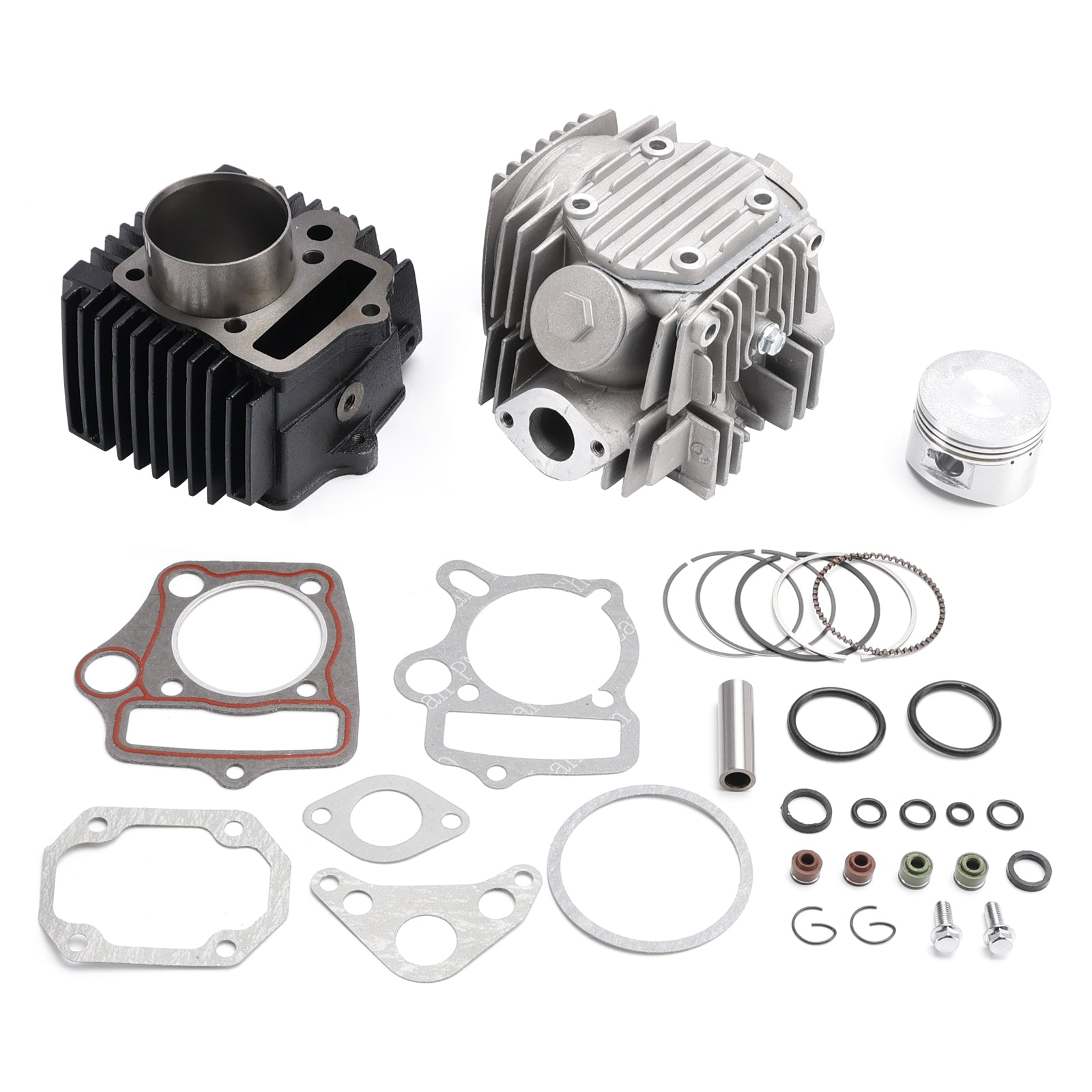 52.4mm Cylinder Head Barrel Piston Kit 107cc For Honda Super Cub C110/