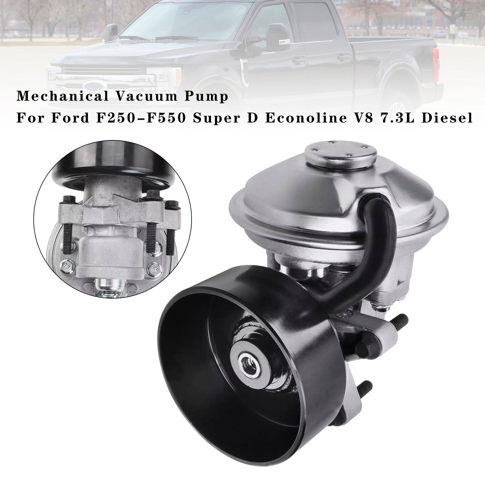 Mechanical Vacuum Pump For Ford F250-F550 Super D Econoline V8 7.3L Di