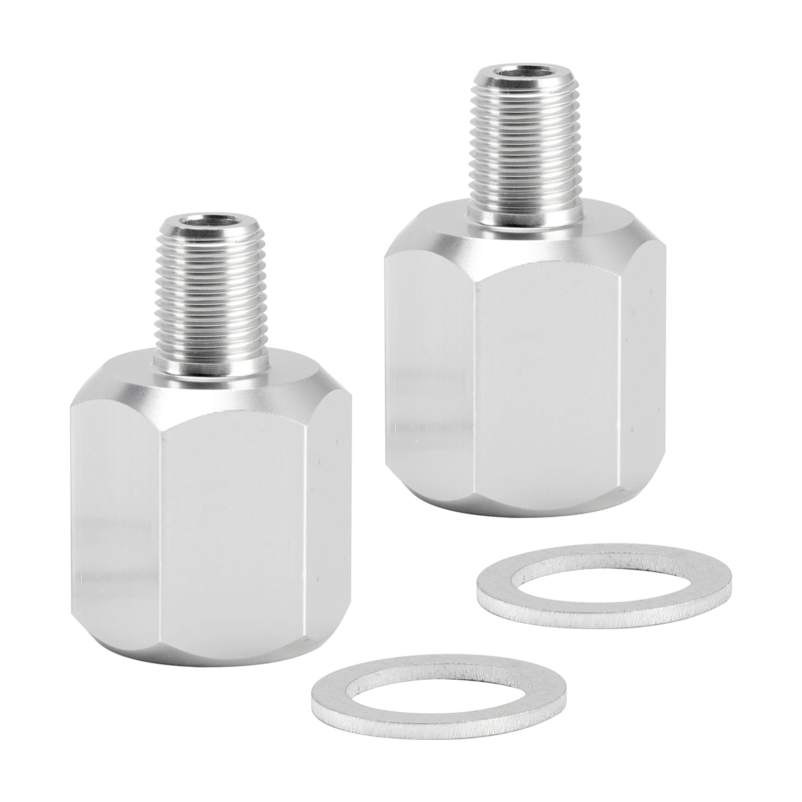 2x 1/8NPT Male to M16-1.5 Female Oil Pressure Sensor Adapter Thread Co