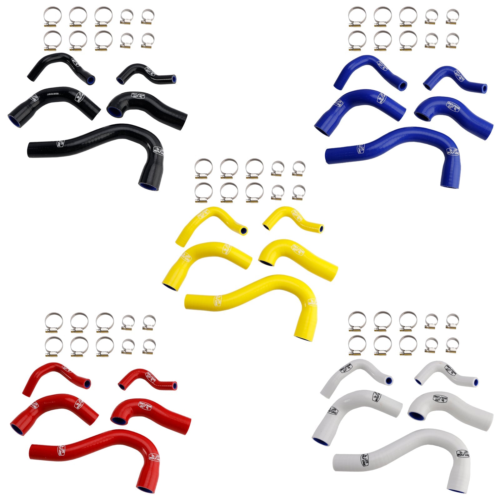 Silicone Radiator coolant Hose For Yamaha MT-09 XSR900 Tracer 9/GT all