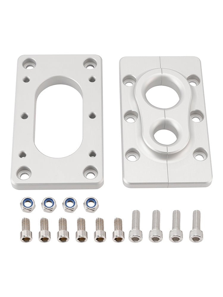 Holley Terminator x Max Aluminum Fire Wall Pass Through Raw Bracket