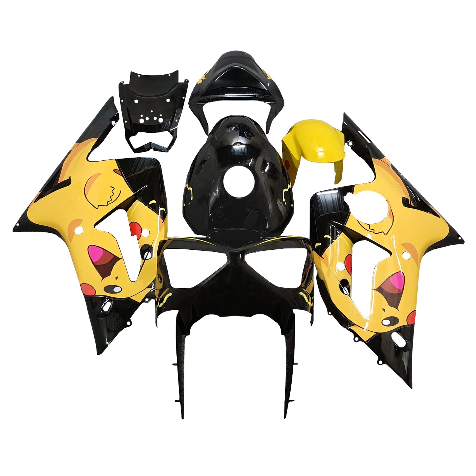 Injection Fairing Kit Bodywork Plastic ABS fit For Kawasaki ZX6R 636 2