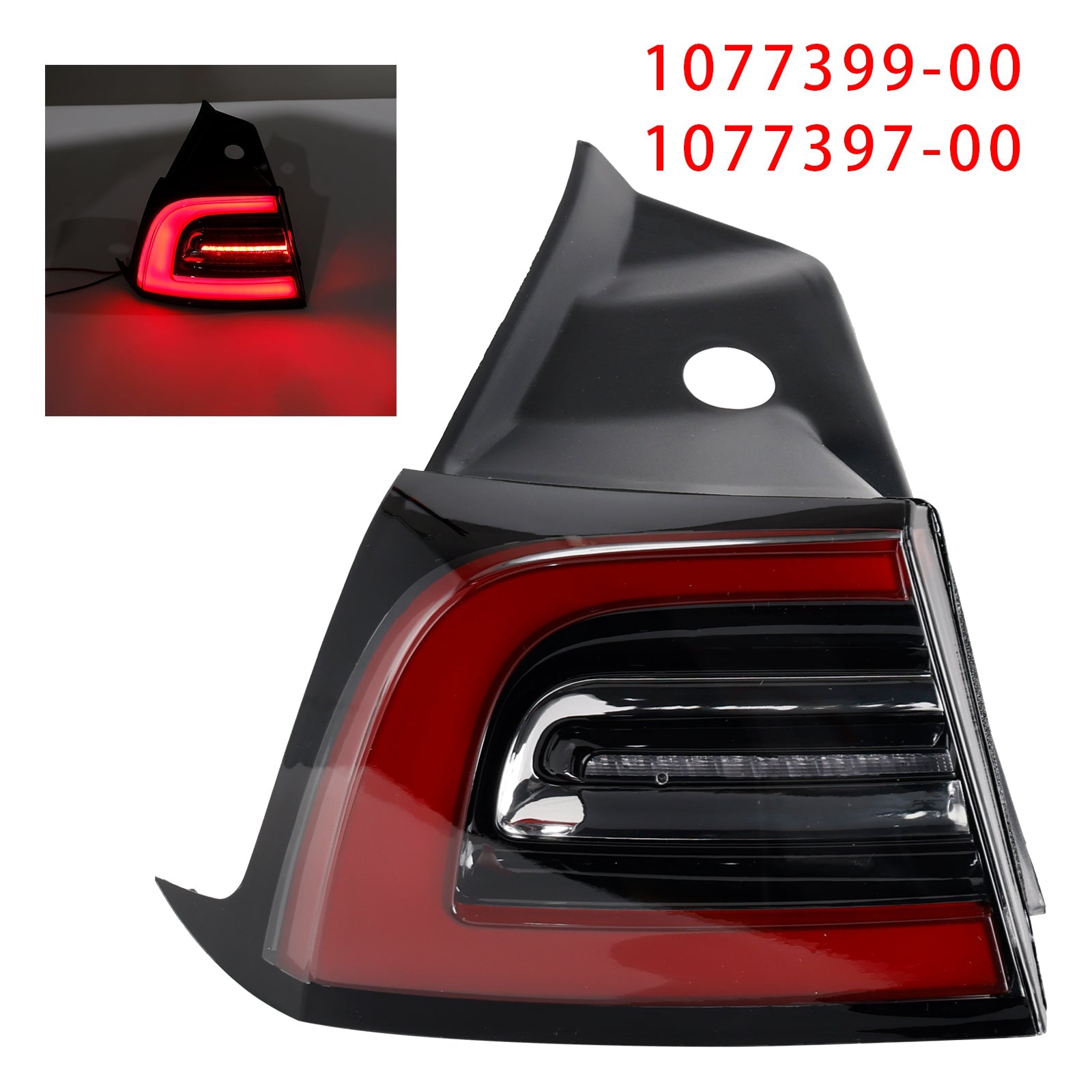 LED Tail Lamp Outer Rear Left Tail Light 3 Pin For Tesla Model 3 Y 201