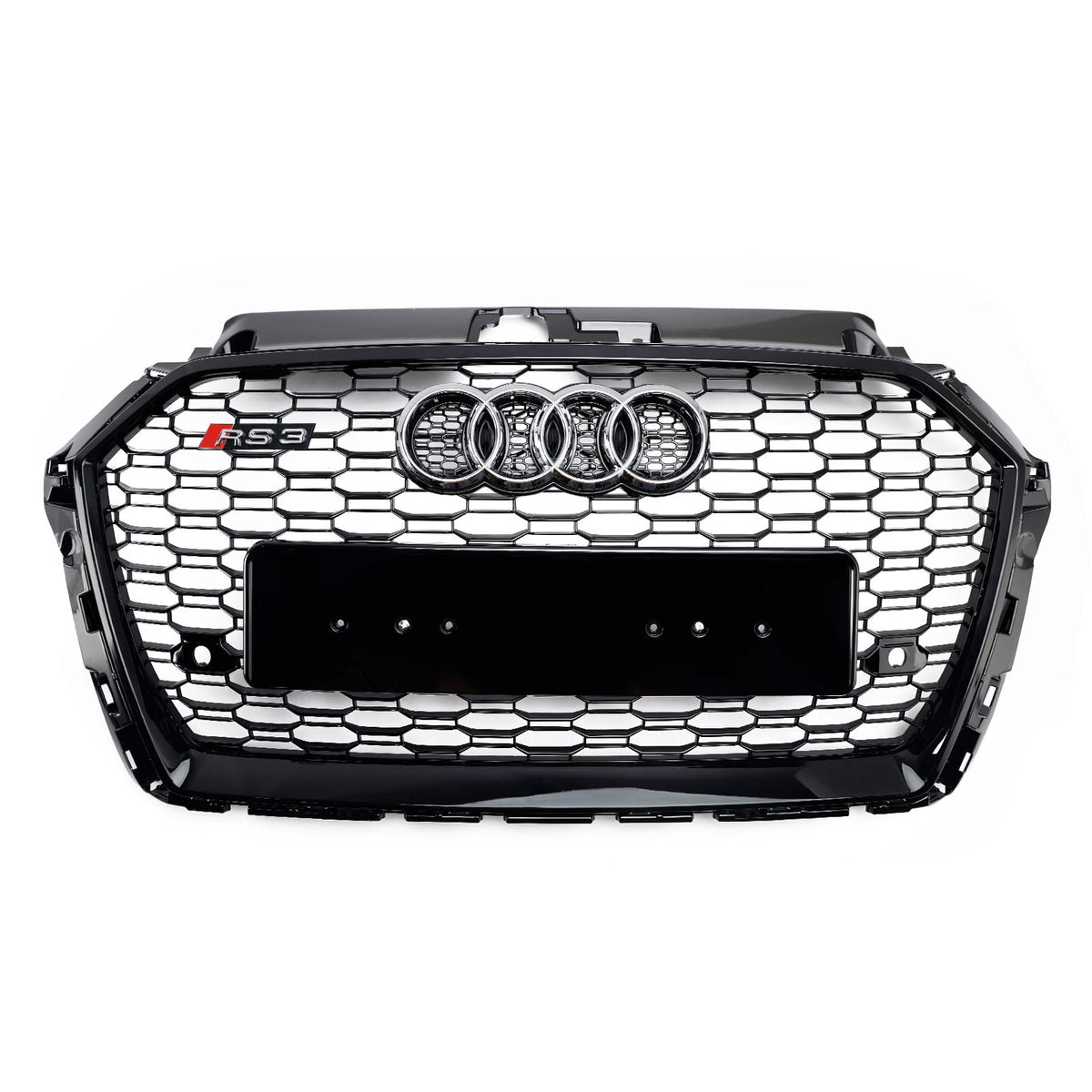 2017 2018 2019 Audi A3 8V RS3 Style Honeycomb Mesh Front Bumper Grille