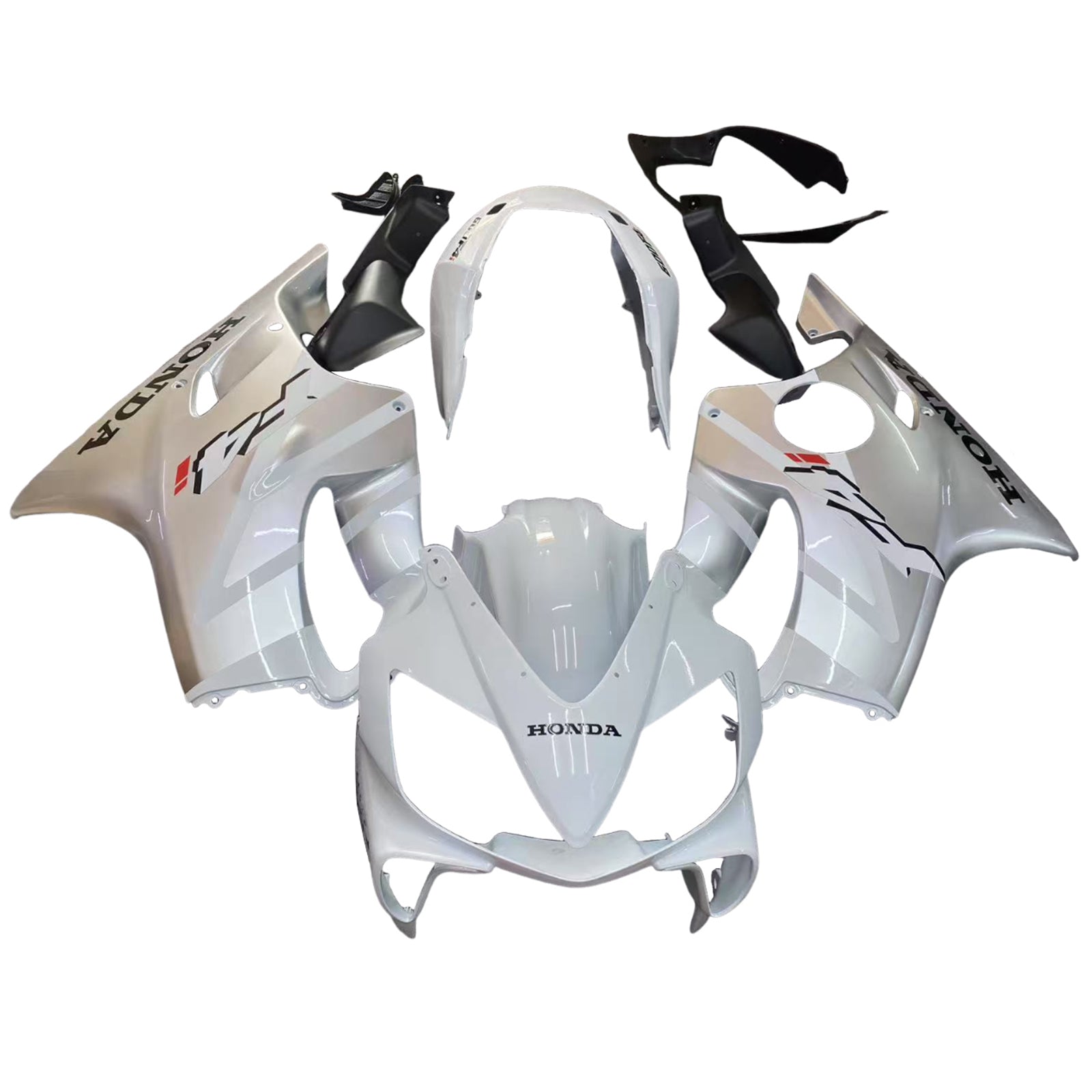 Fairings Honda CBR 600 F4i White & Silver F4i (2004-2007)