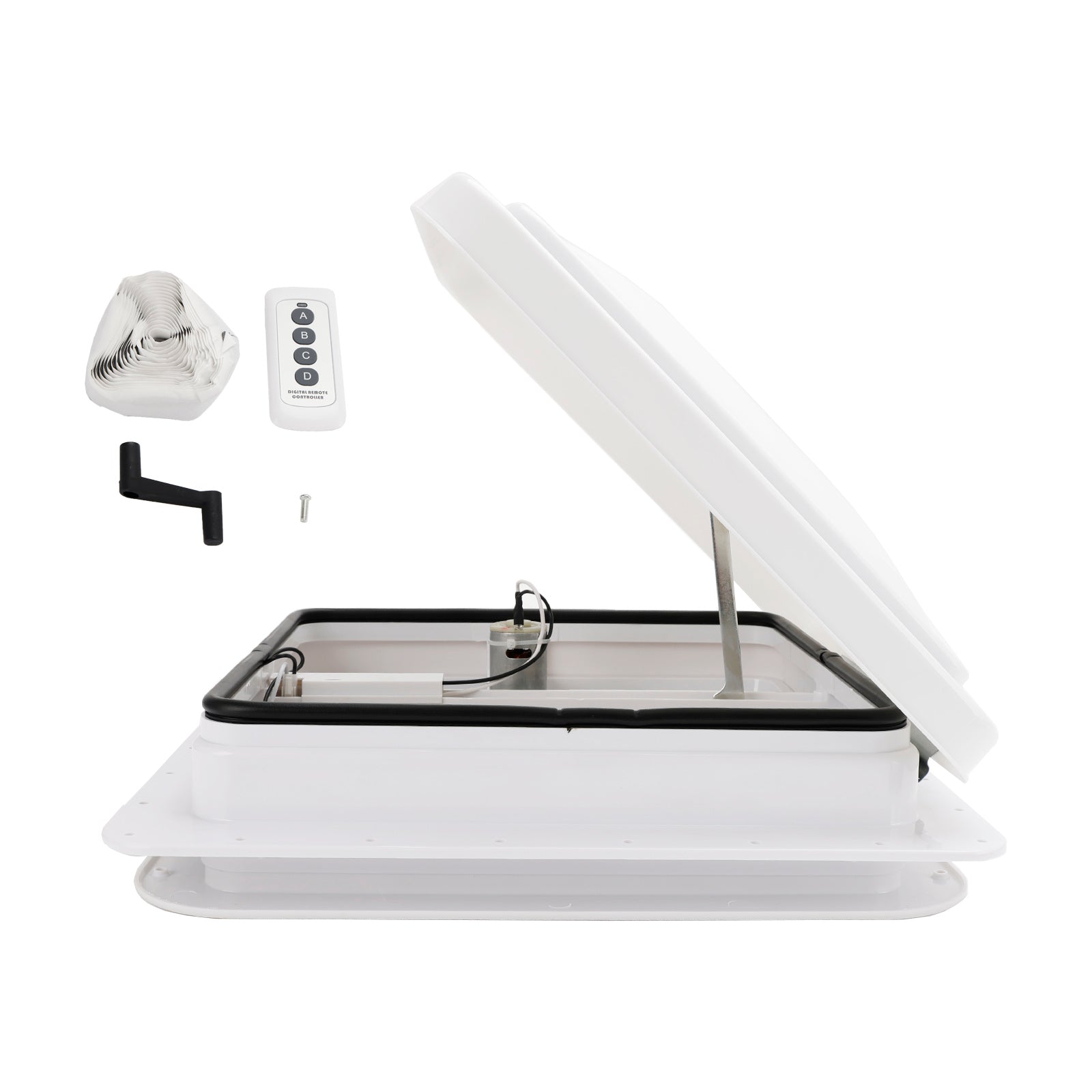 14" Caravan Skylight Roof Vent Remote Control Camper Motorhome RV Exha