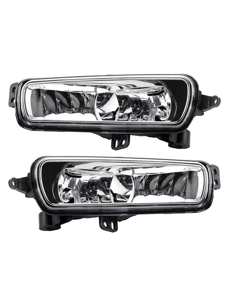 Pair Front Fog Light Lamps With Bulbs For Ford Transit Custom 2014-202