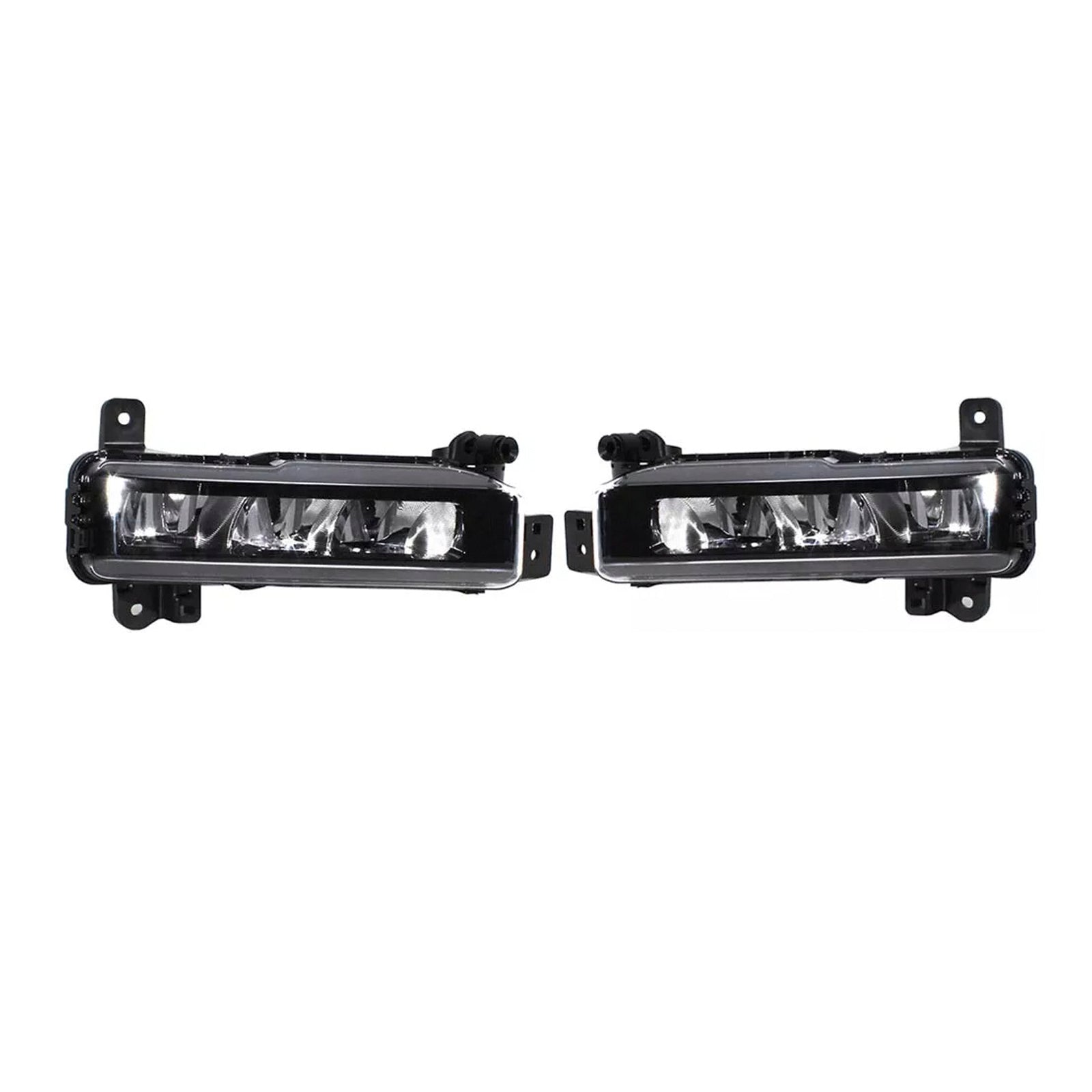 Pair LED Front Bumper Fog Lights For BMW G20 G21 X1 F48 LCI F45 F46 63