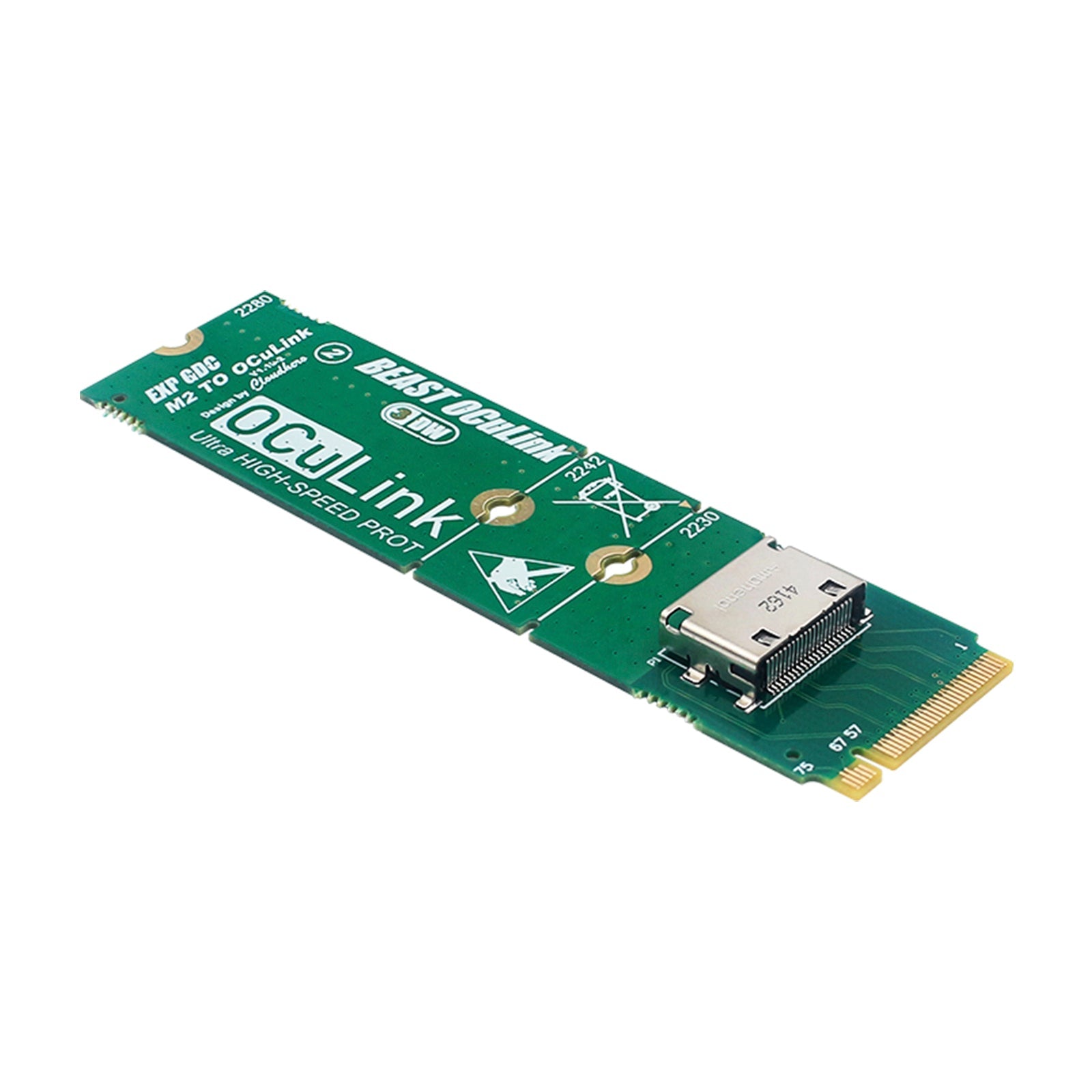 M.2 to OCuLink Adapter Board M.2 M KEY to OCULINK Interface Conversion