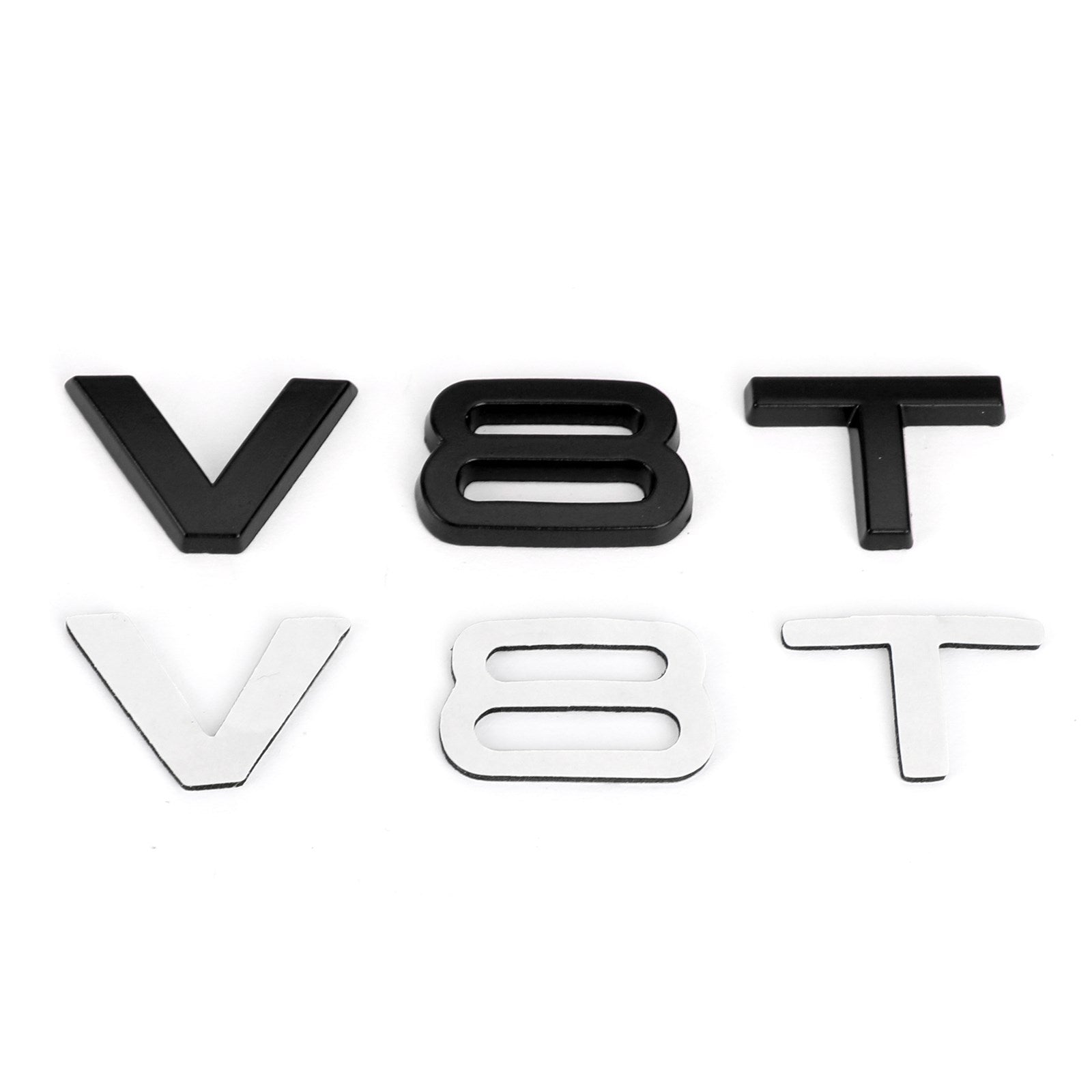 V8T Emblem Badge Fit For AUDI A1 A3 A4 A5 A6 A7 Q3 Q5 Q7 S6 S7 S8 S4 S