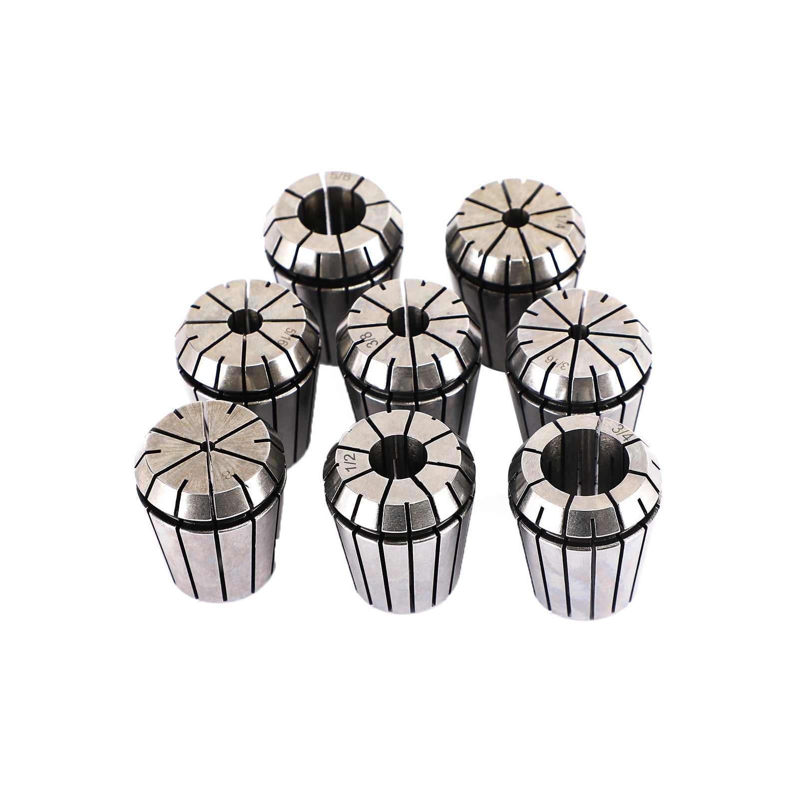 8Pcs ER32 Spring Collet 1/8"-3/4" For CNC Milling Lathe Tool Engraving