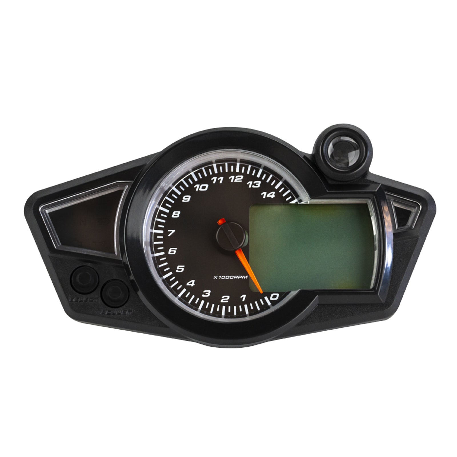 Tachometer Motorcycle Universal Digital Lcd 1-6 Gear Odometer Speedome