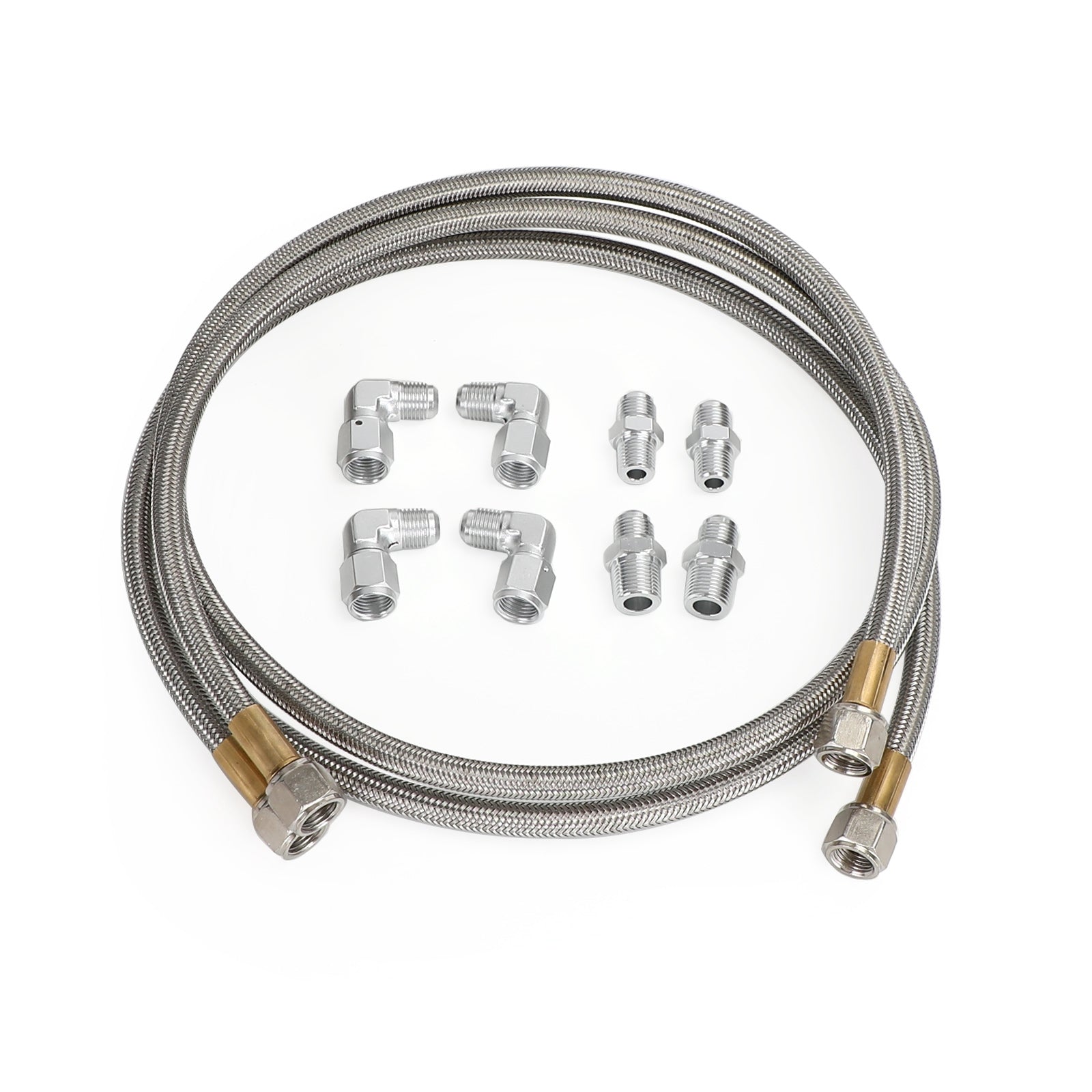 Automatic Transmission Cooler Lines Kit 6AN Hose Line Kit For GM 4L60E