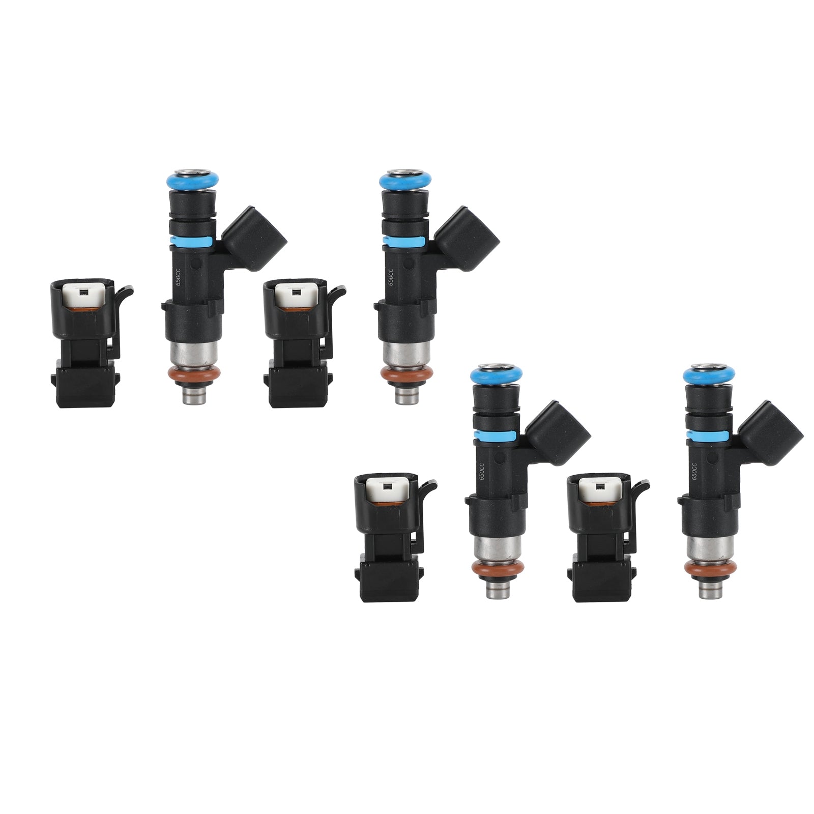 4PCS 650CC 62lb EV14 fuel injectors Fit Audi A4 TT VW Golf Jetta KSM 1
