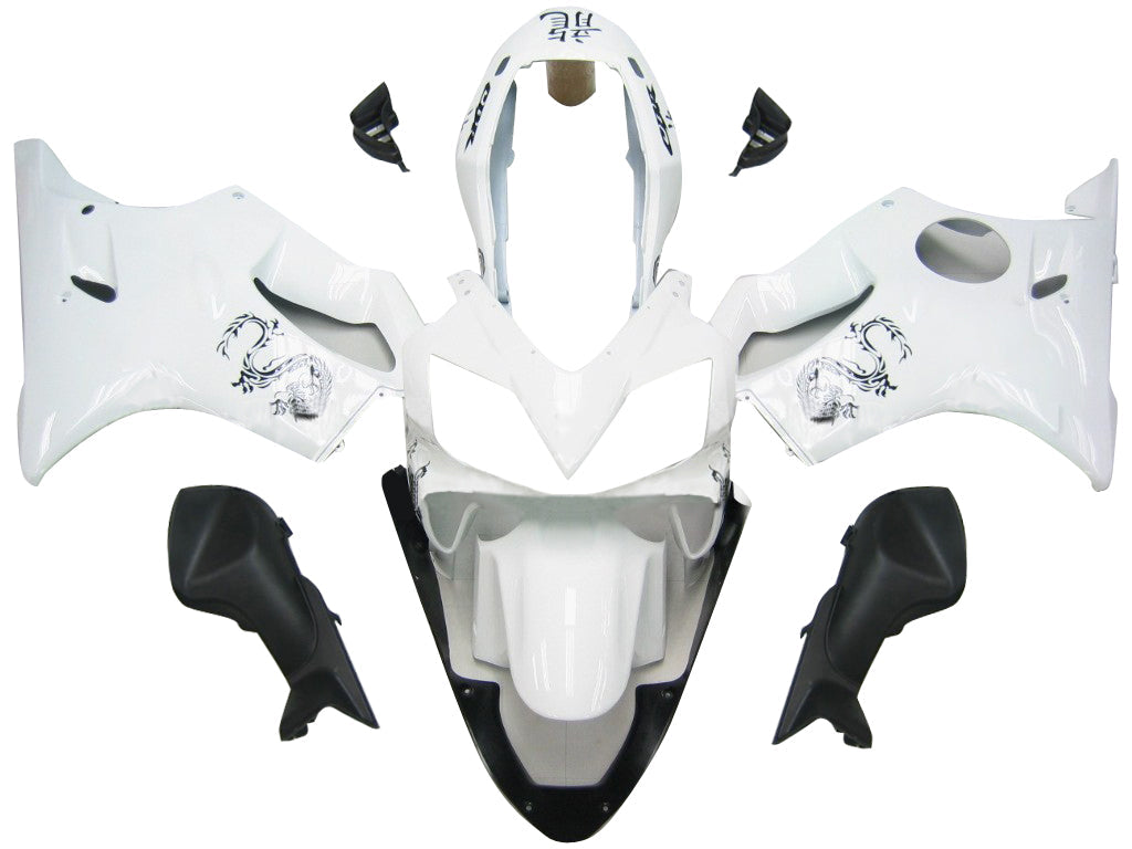 Fairings Honda CBR 600 F4i White & Chinese Dragon (2004-2007)