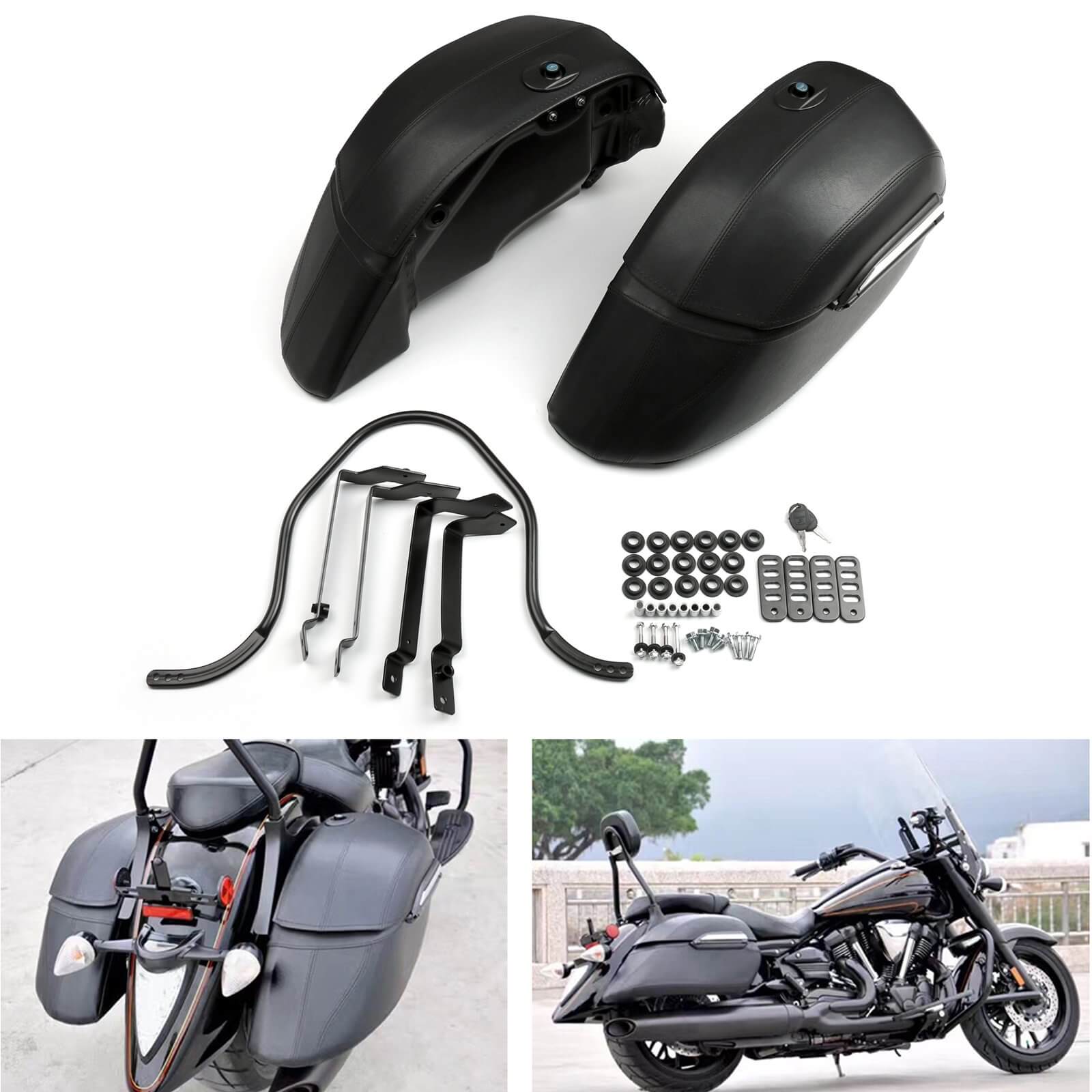 Yamaha Kawasaki Honda Classic Saddlebag Classic Motorcycle bag & Heavy