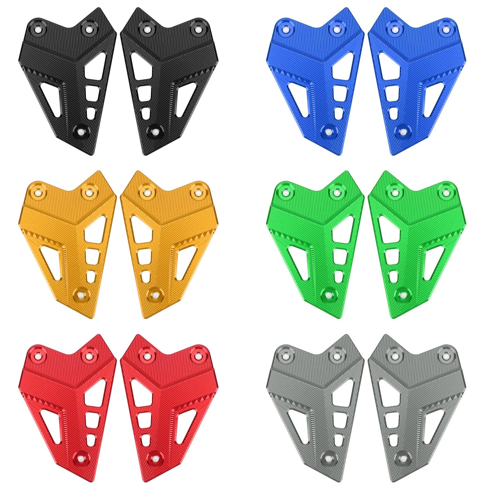 CNC Aluminum Heel Guards Rearset Plates Fit for Kawasaki Z900 ZR900 ...