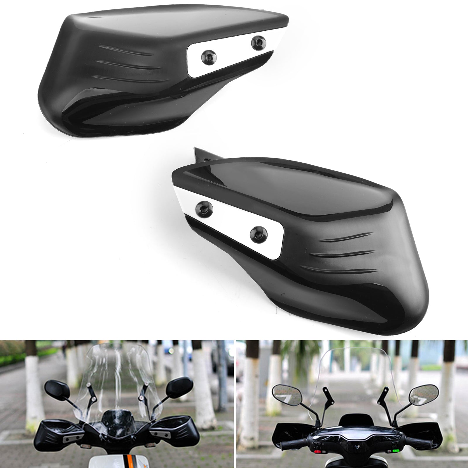 Universal 8/10mm Bolt Motorcycle 7/8 Handlebar Hand Guard Protector ...