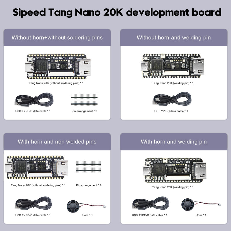Sipeed Tang Nano 20K Development Board Open Source FPGA Retro Game wit