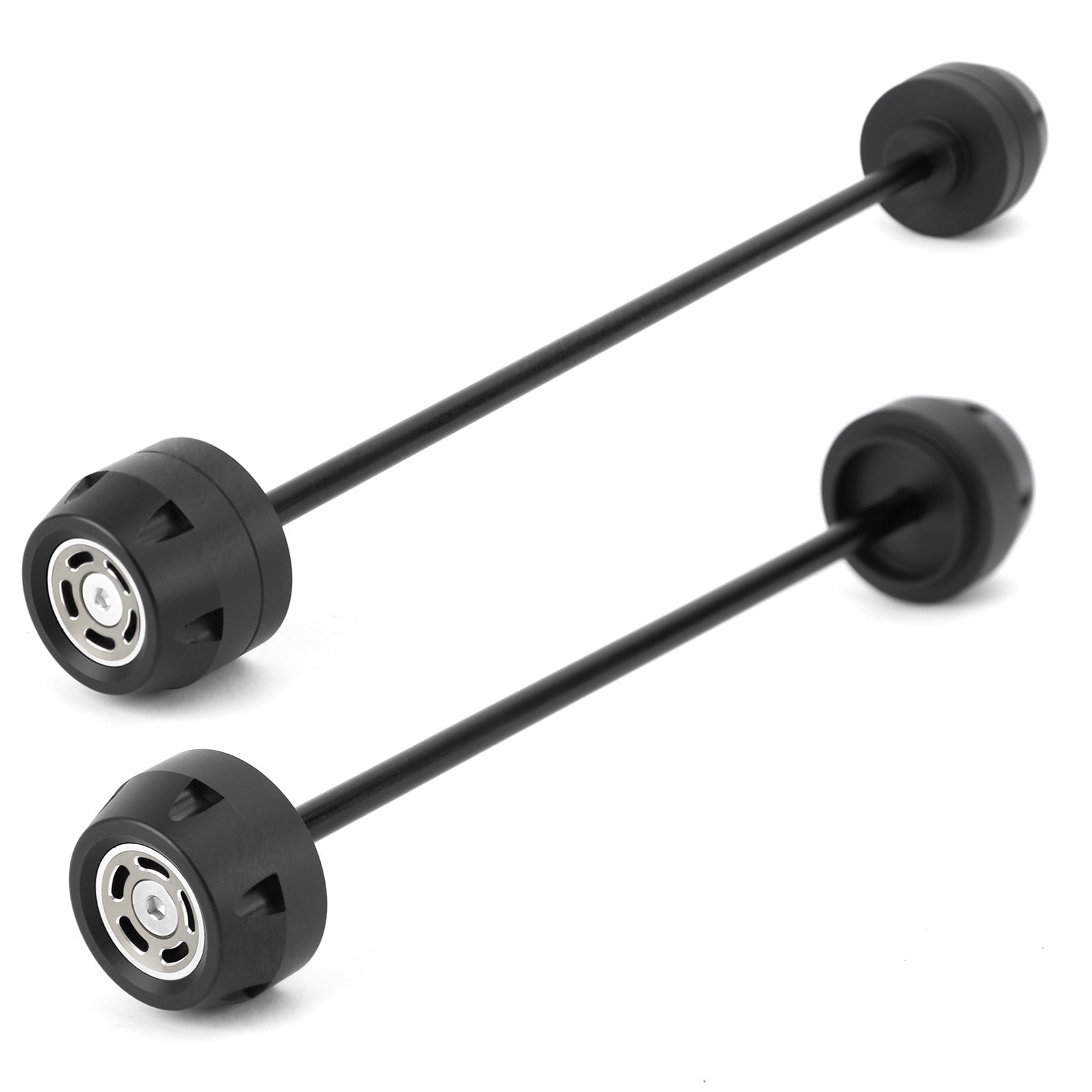 AreyourshopFront & Rear Axle Sliders Wheel Protector Titanium Fit for