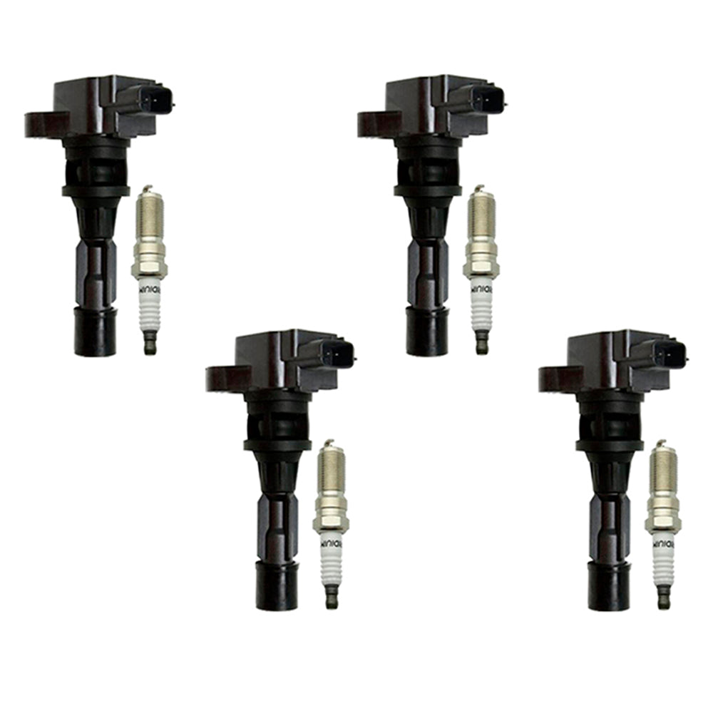 2010-2013 Mazda 3 L4 2.5L 4x Ignition Coils +Spark Plugs UF540